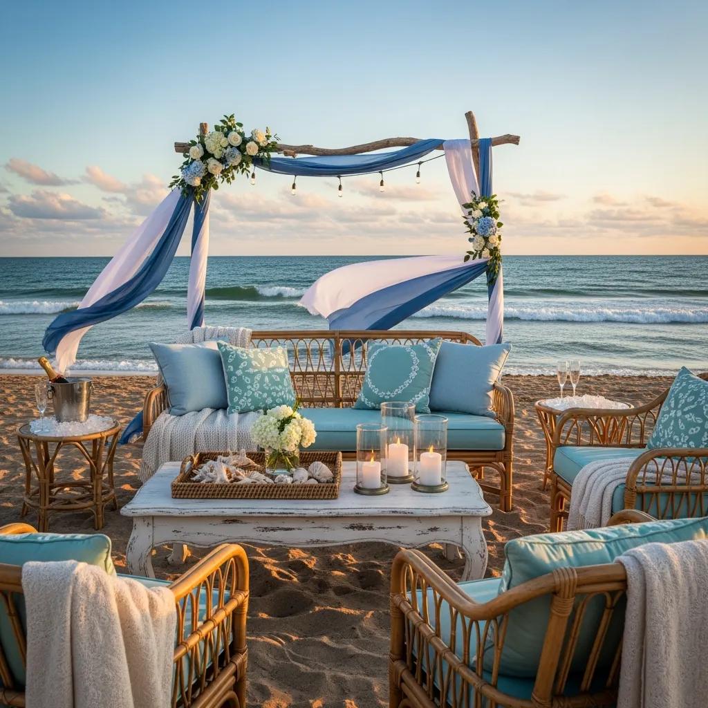 Lounge Furniture Ideas for Coastal California Weddings - Ventura Rentals